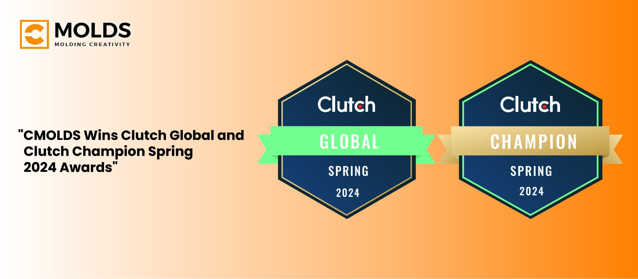 CMOLDS Wins Clutch Global and Champion Spring 2024 Awards